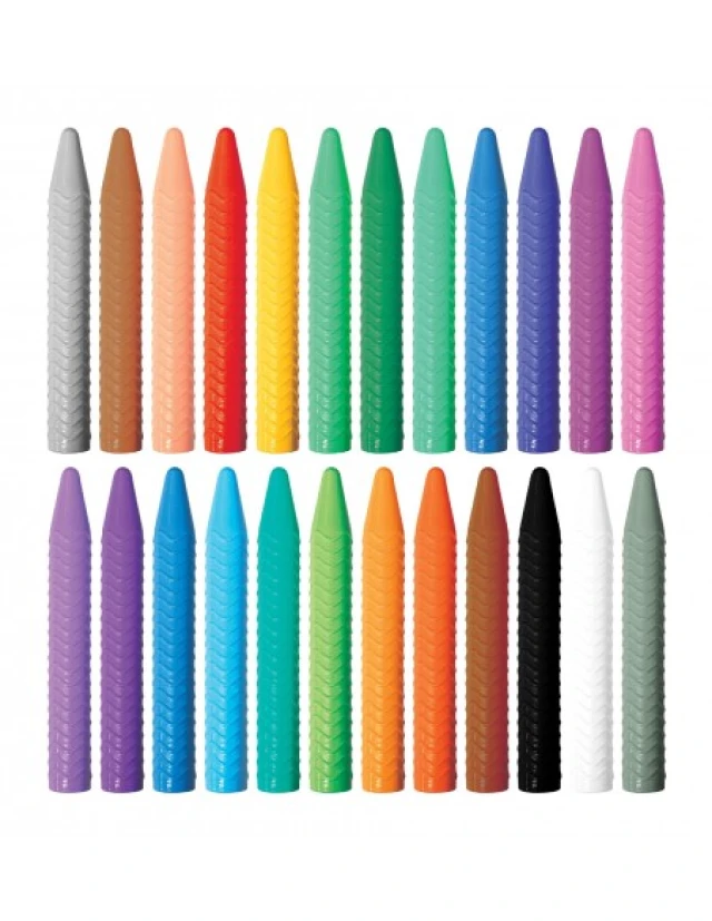 HAKU YOKA SPIRAL CRAYONS 24 COLOURS | tealbox.gr